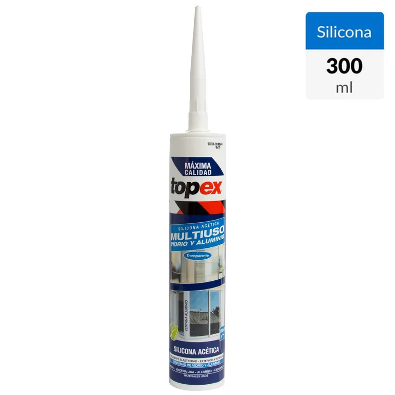 TOPEX - Silicona Multiuso 280 ml Trasparente | Ofertitas