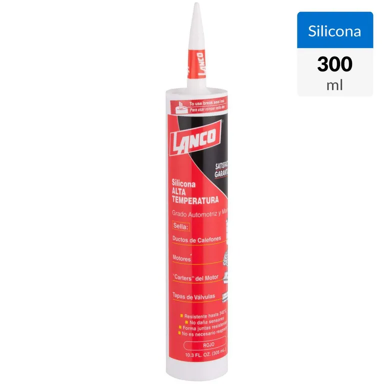 LANCO - Silicona para altas temperaturas 300 ml | Ofertitas