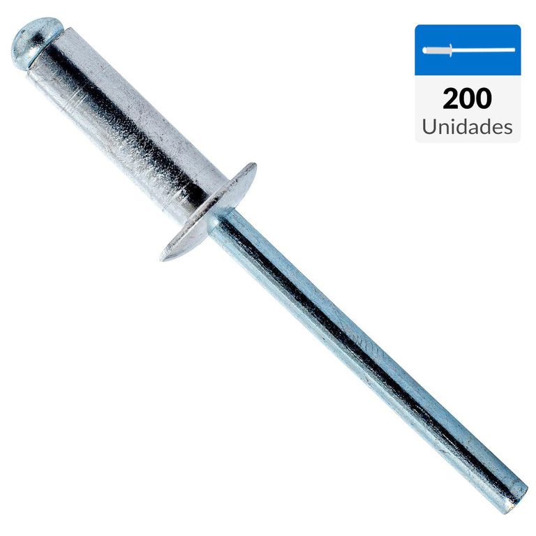 MAMUT - Remache tipo pop 4x15 mm 200 unidades | Ofertitas