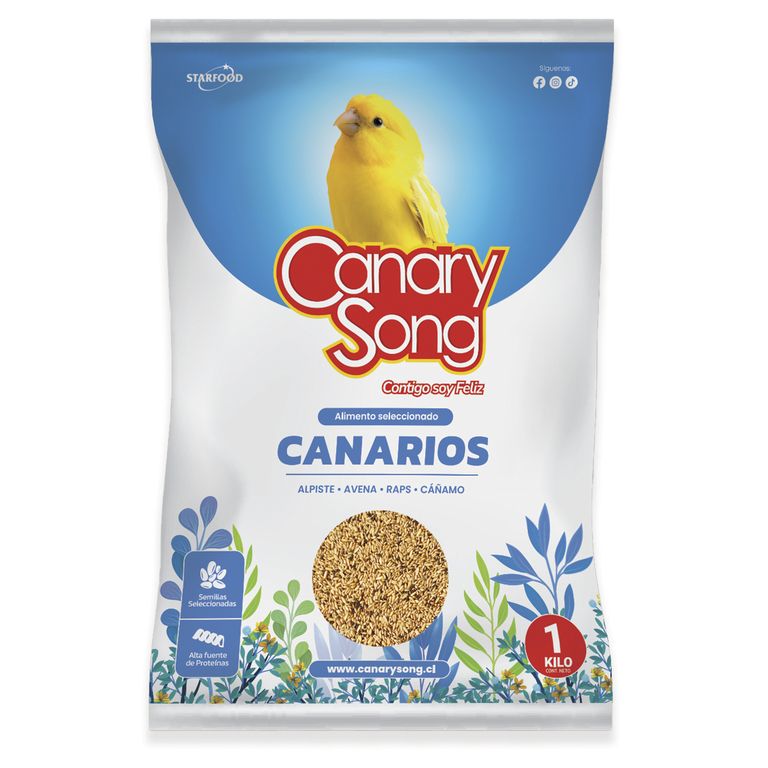 CANARY SONG - Alimento para Ave Todas las edades Variadas Semillas 1 kg ...