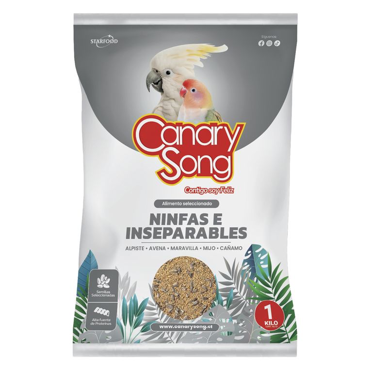 CANARY SONG - Alimento para Ave Todas las edades Variadas Semillas 1 kg ...