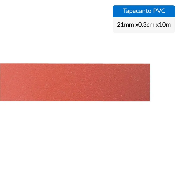 CORBETTA - Tapacanto melamina Rojo 21x0,3 mm 10 m | Ofertitas