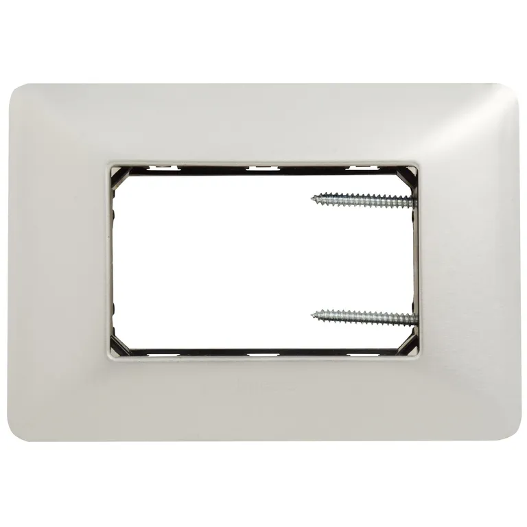 BTICINO - Placa 3 Módulos Aluminio | Ofertitas