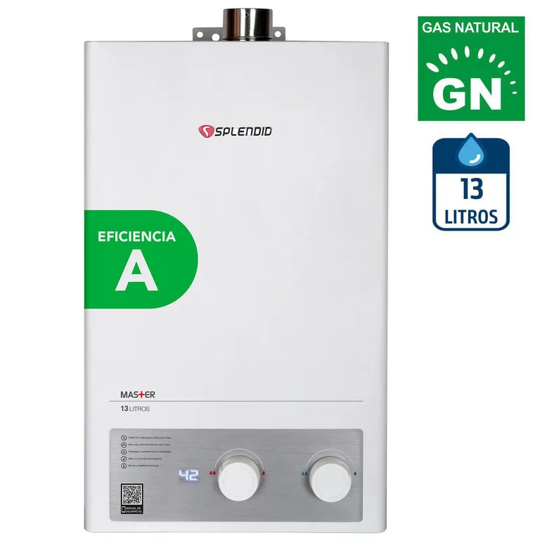 SPLENDID - Calefont Gas Natural 13 Litros Tiro Forzado Ionizado | Ofertitas
