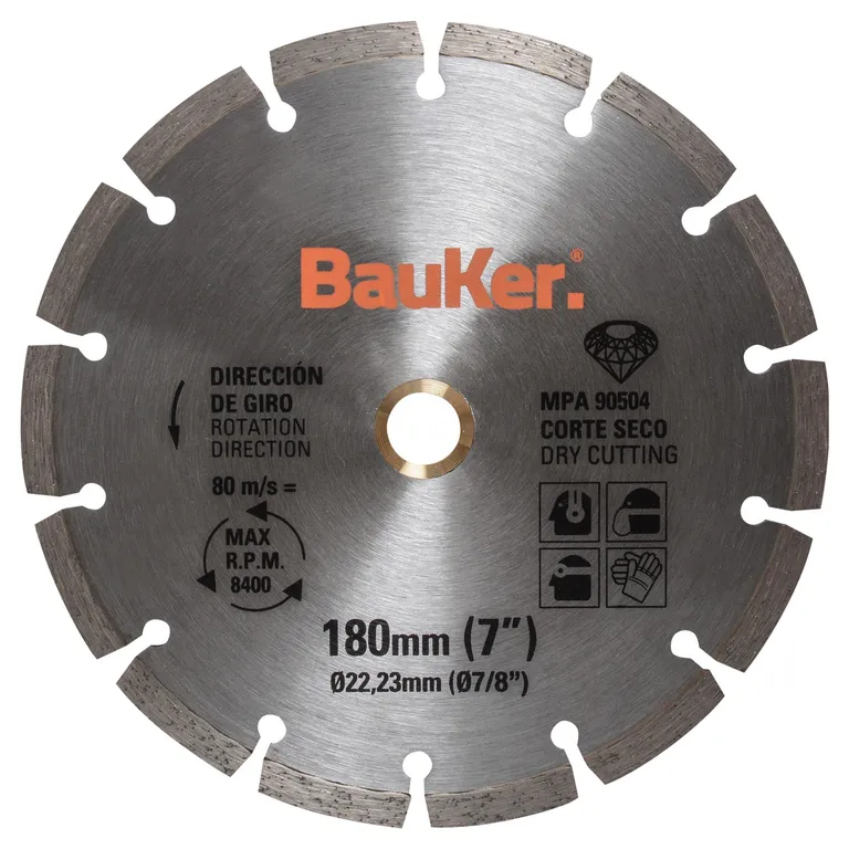 BAUKER - Pack de discos de diamante 7" acero 3 unidades | Ofertitas