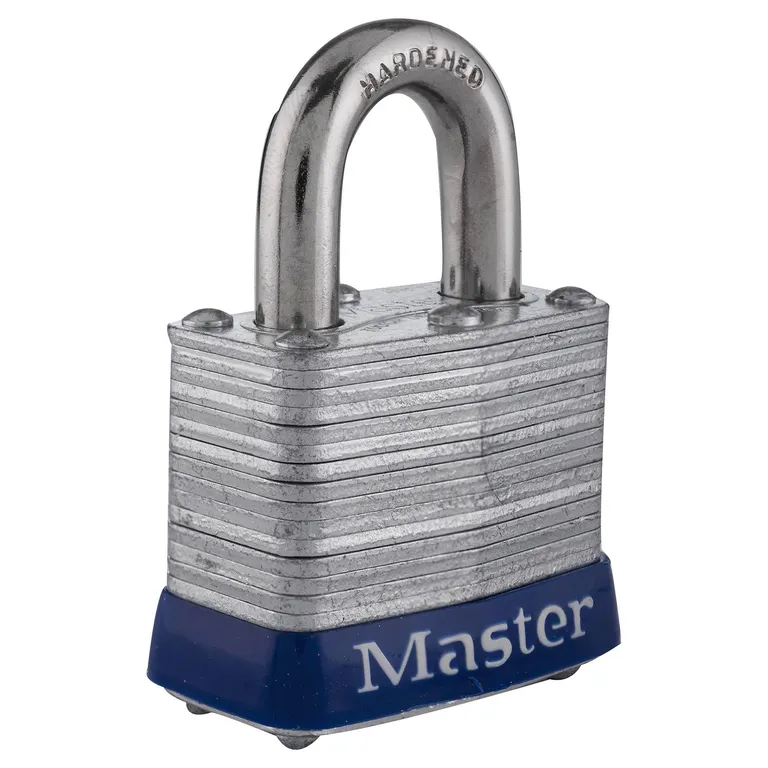 MASTER LOCK - Set de candados 40 mm acero laminado con llave 4 unidades | Ofertitas