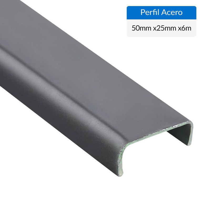 GENERICO - Perfil Canal Acero 50x25x3mm 6 m | Ofertitas