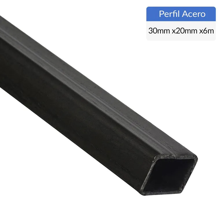 GENERICO - Perfil Rectangular Acero 30x20x2 mm 6 m | Ofertitas