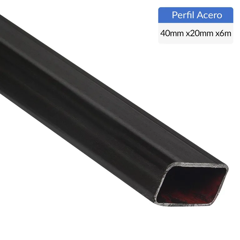 GENERICO - Perfil Rectangular Acero 40x20x1,5 mm 6 m | Ofertitas