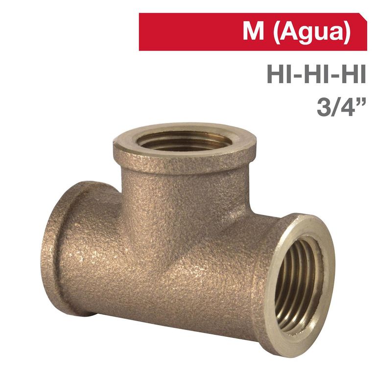 NIBSA - Tee Bronce HI/HI/HI 3/4" 1u | Ofertitas