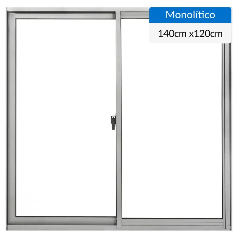 WINTEC - Ventana aluminio 140x120 cm monolítico mate corredera | Ofertitas