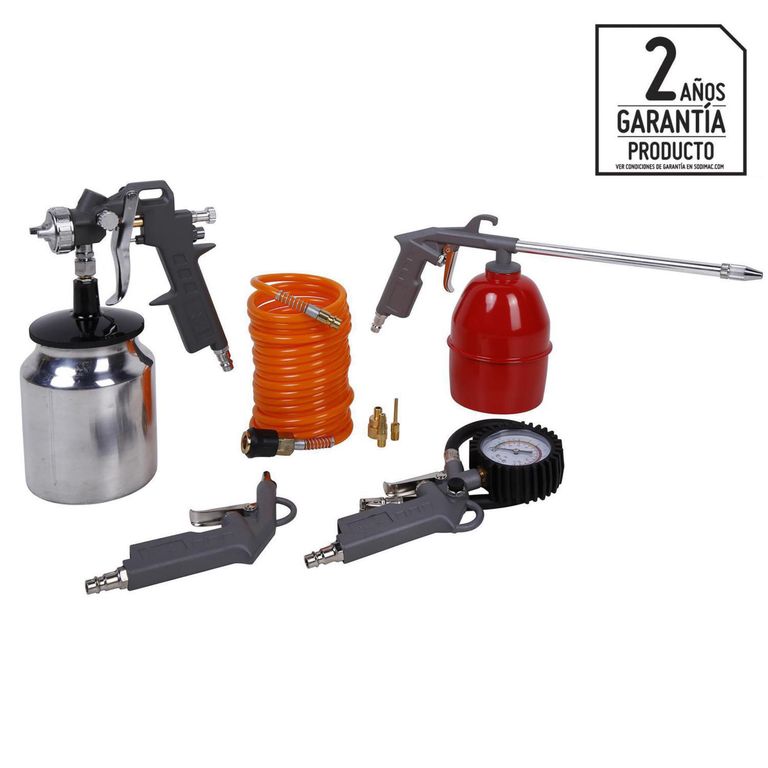 BAUKER - Kit para compresor 8 piezas | Ofertitas