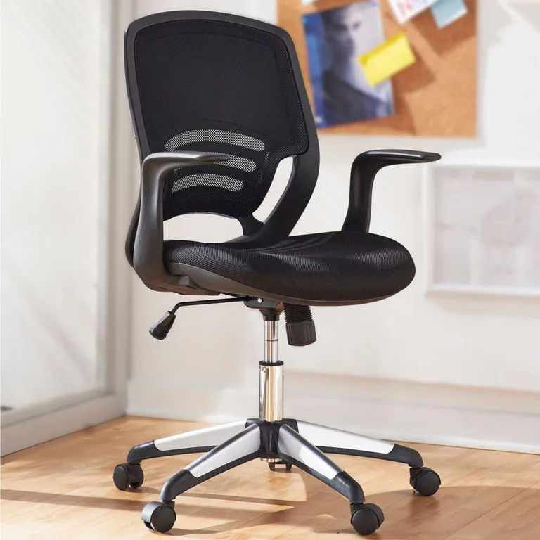 JUST HOME COLLECTION - Silla Escritorio Tela Mostaza | Ofertitas