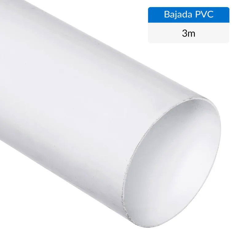 GENERICO - Tubo bajada PVC 3 m blanco | Ofertitas