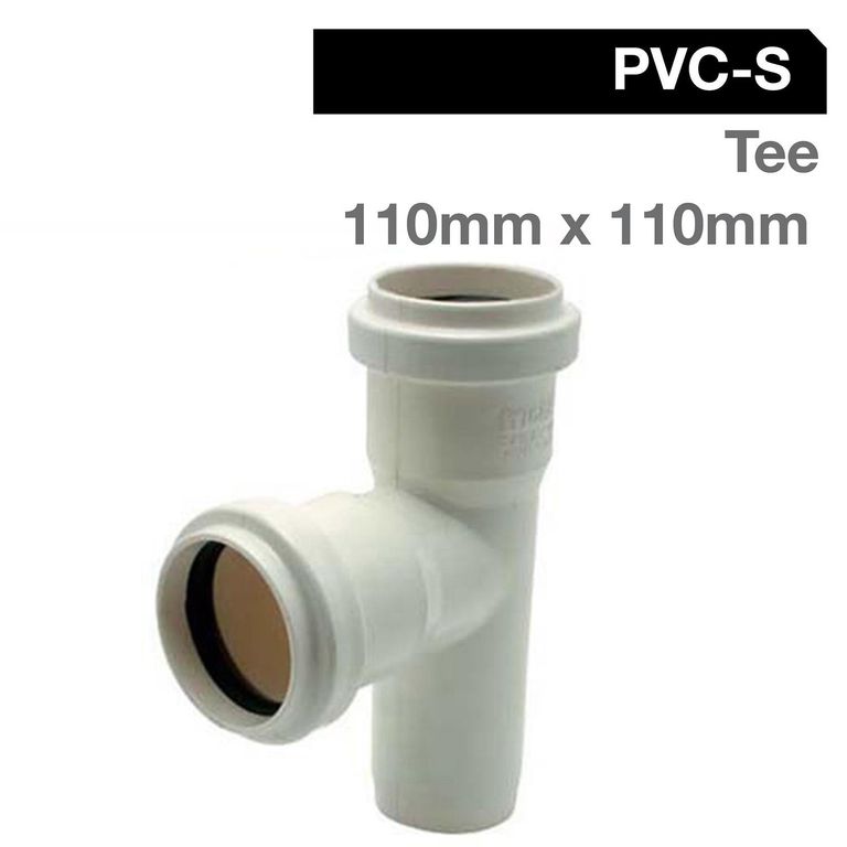 TIGRE - Tee PVC-S Bco c/goma 110mm x 110mm Blanco 1u | Ofertitas