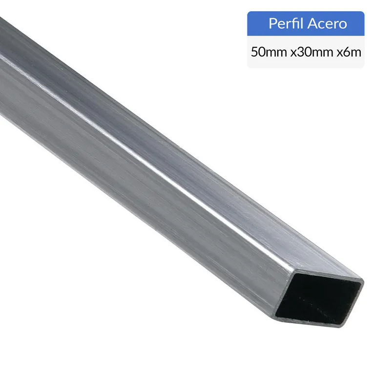 GENERICO - Perfil Rectangular Acero 50x30x3 mm 6 m | Ofertitas