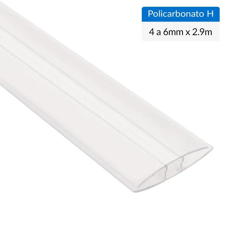 DVP - 2.9m x 4 a 6mm Perfil Policarbonato H Traslúcido | Ofertitas