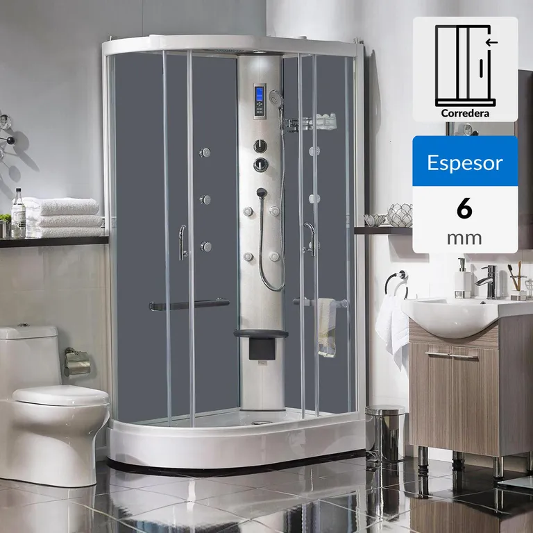 SENSI DACQUA - Cabina de ducha 80x120x218 cm | Ofertitas