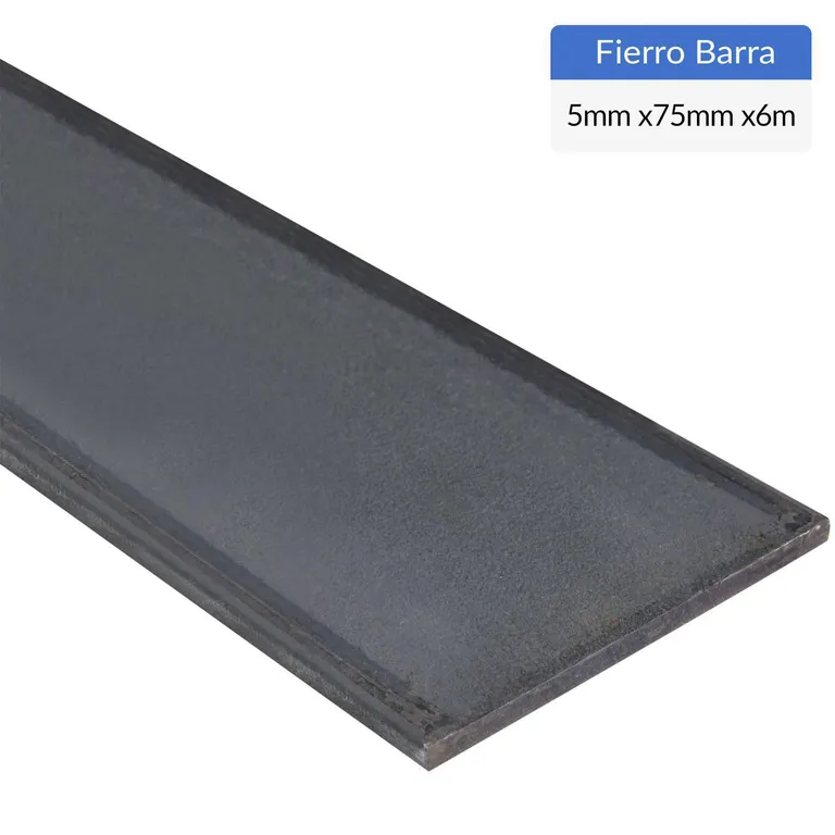 GENERICO - Fierro Barra Plana Laminada en Caliente Acero 5x75 mm 6 m ...