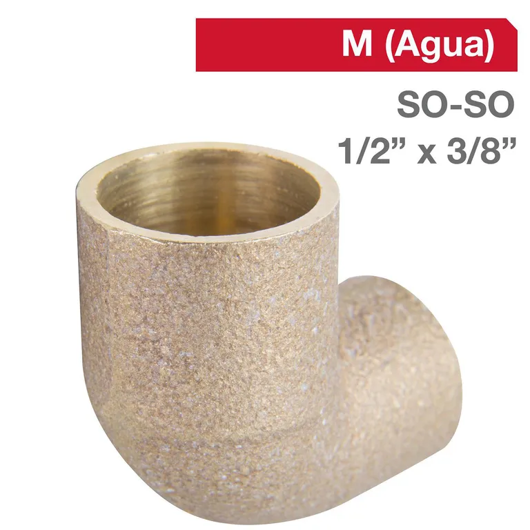 STRETTO - Codo Bronce SO-SO 1/2" x 3/8" 1u | Ofertitas