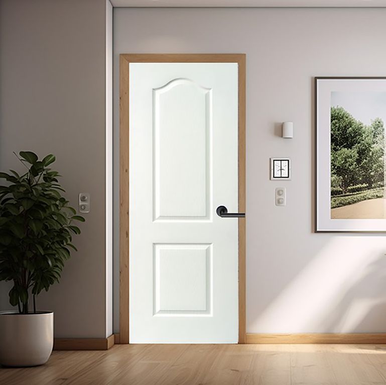 MULTIMARCA - Puerta Prestige HDF con 2 Paneles con Perforación Blanco ...