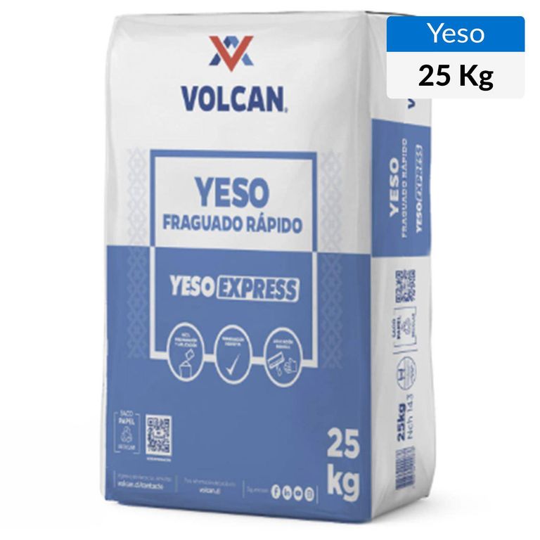 VOLCAN - Yeso Express Volcán saco 25 kg | Ofertitas