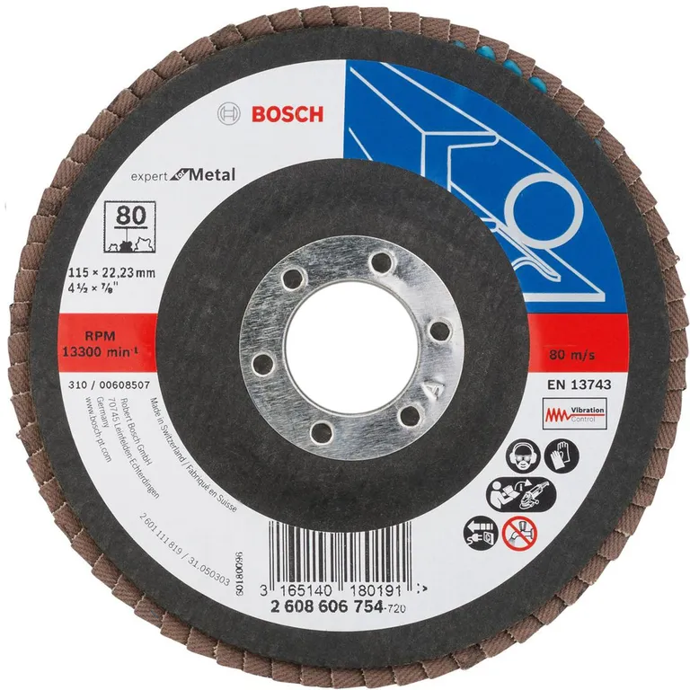 BOSCH - Disco flap metal 115 mm | Ofertitas