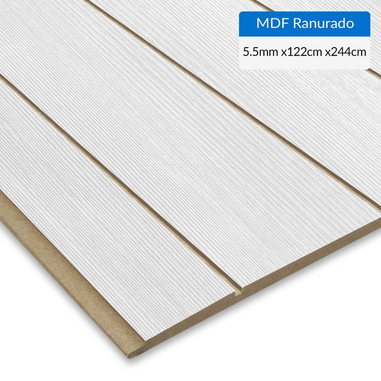 MASISA - MDF Ranurado Pintado Laricina 5.5 mm 122x244 cm | Ofertitas