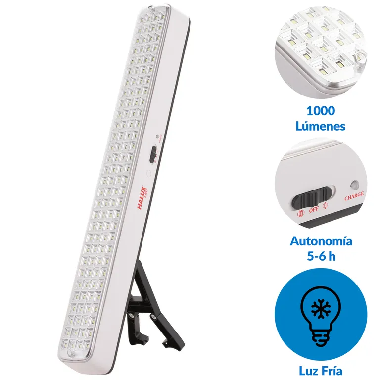 HALUX - Lámpara de emergencia 1000 LM | Ofertitas