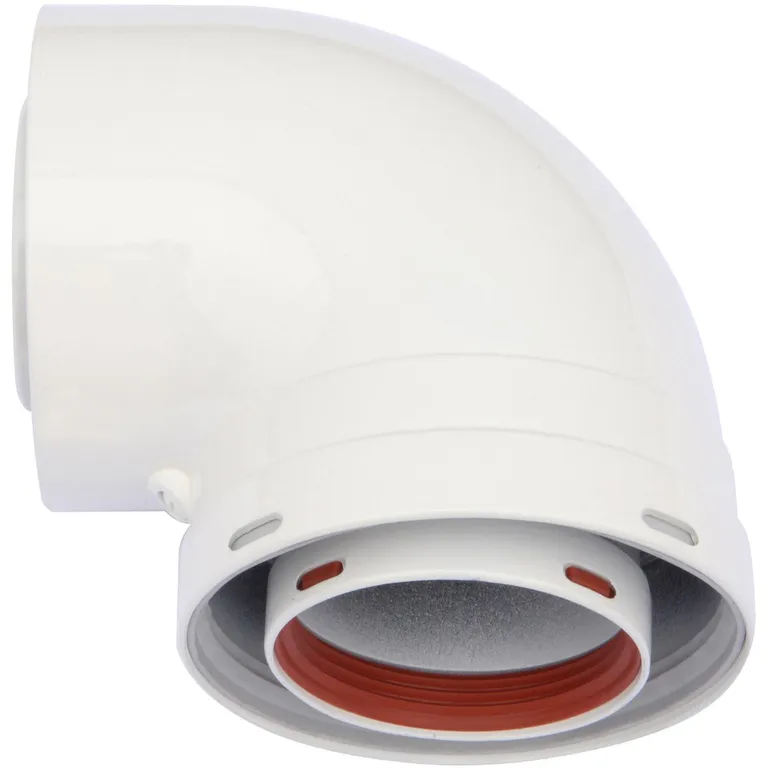 RHEEM - Codo 90° 80mm/125mm para caldera | Ofertitas