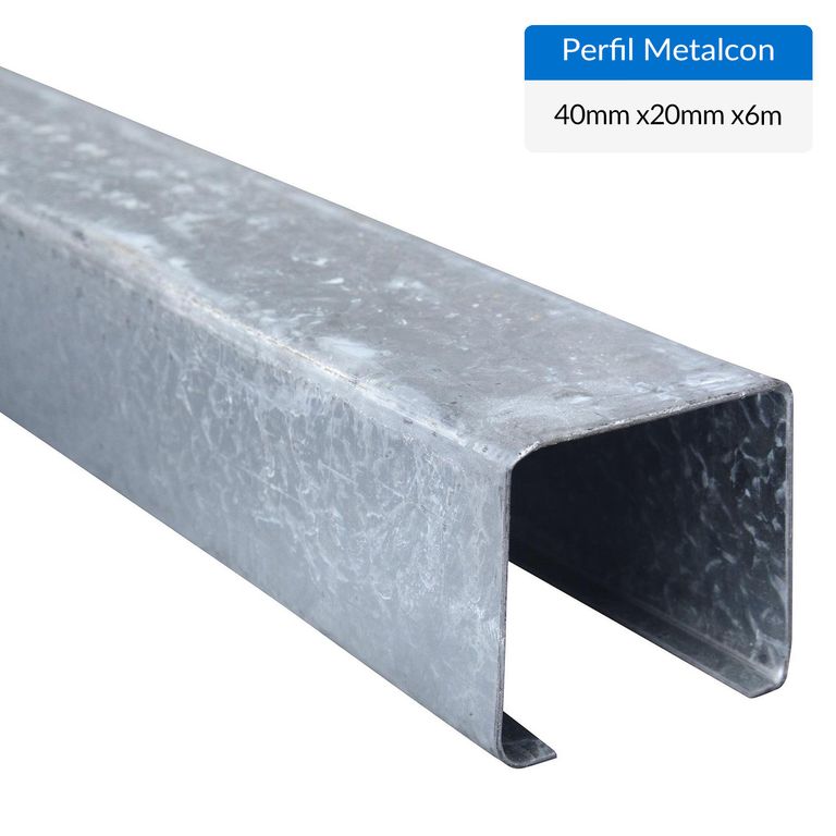 GENERICO - Perfil estructural C Metal 40x20x0.85 mm 6 m | Ofertitas