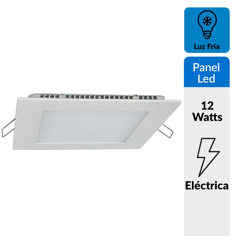 HB LEDS - Panel LED embutido cuadrado 12W frío | Ofertitas