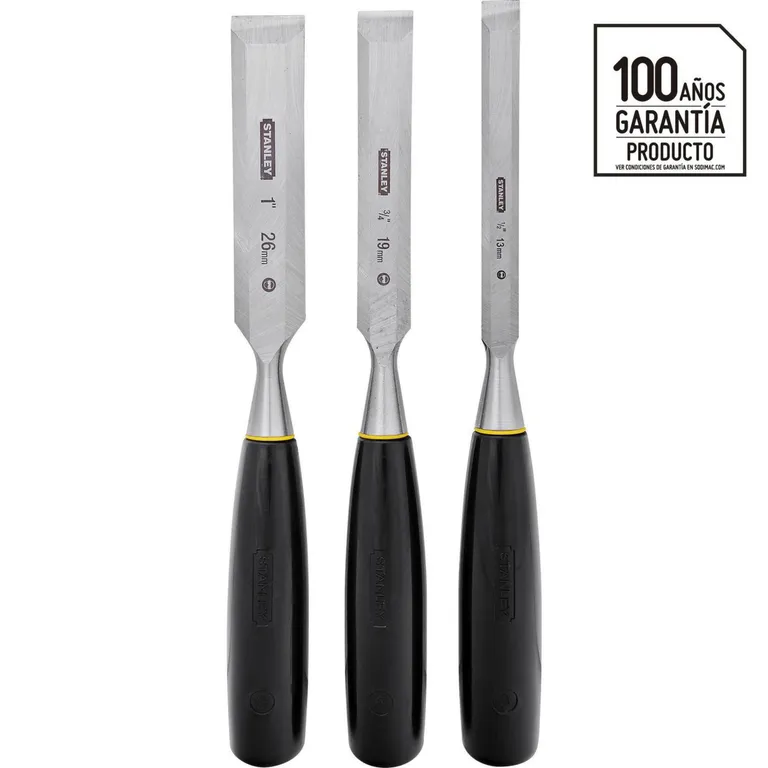 STANLEY - Set de formones acero 3 unidades | Ofertitas
