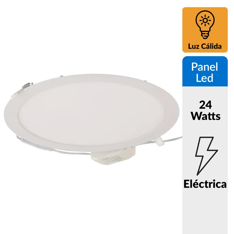 DAIRU - Panel led empotrado circular 24w luz cálida | Ofertitas