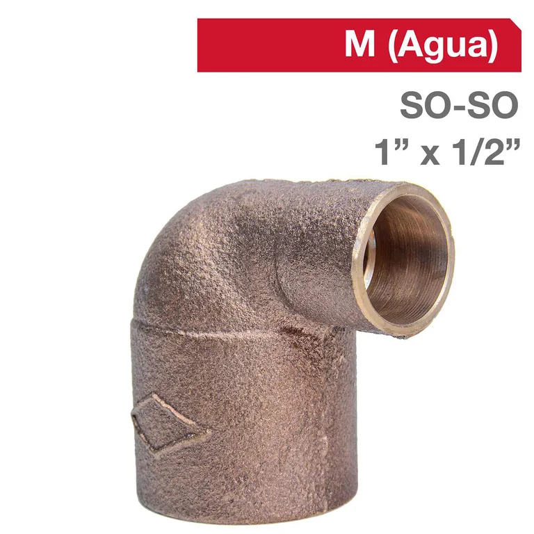 NIBSA - Codo Bronce SO/SO 1" x 1/2" 1u | Ofertitas