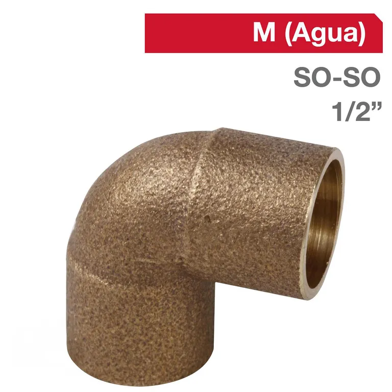 HUMBOLDT - Codo Bronce SO/SO 1/2" 5u | Ofertitas