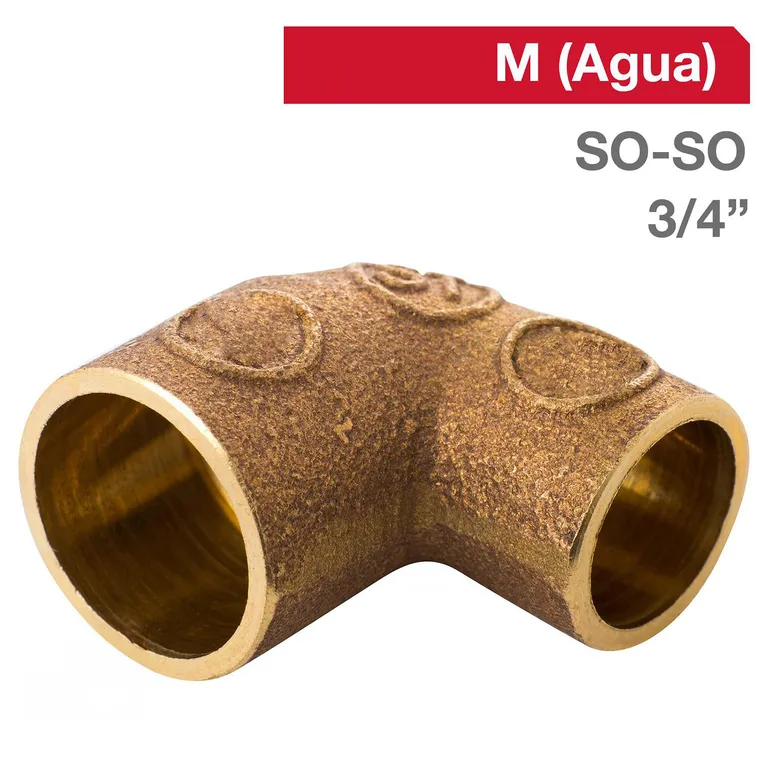 HUMBOLDT - Codo Bronce SO/SO 3/4" 5u | Ofertitas