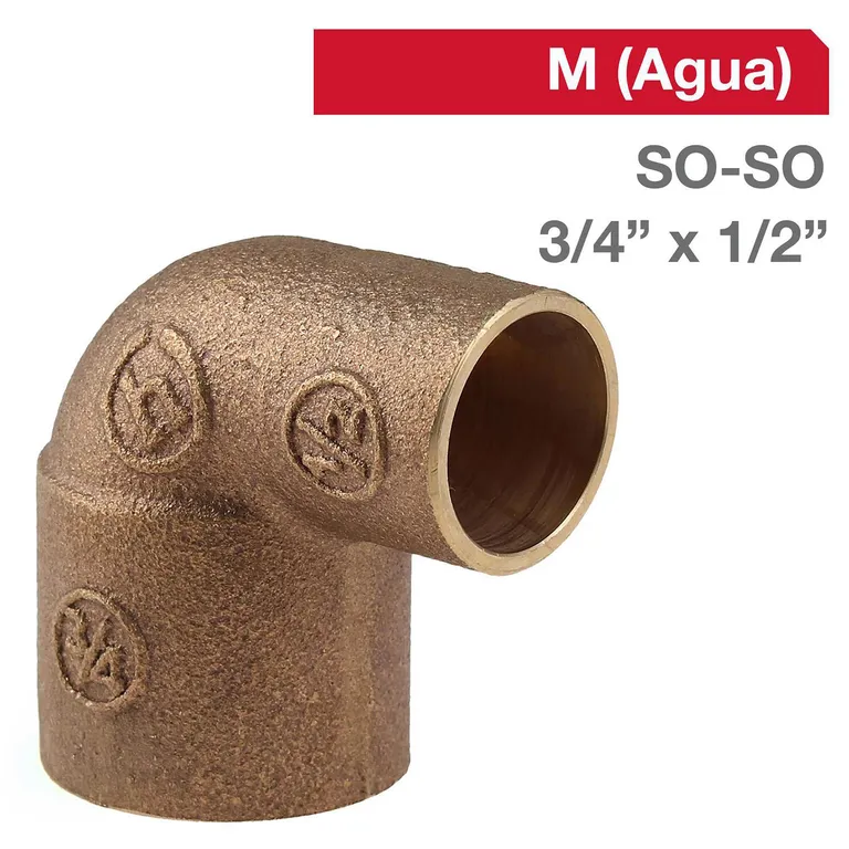 HUMBOLDT - Codo Bronce SO - SO 3/4 "1/2 " 1 Unidad(es) | Ofertitas