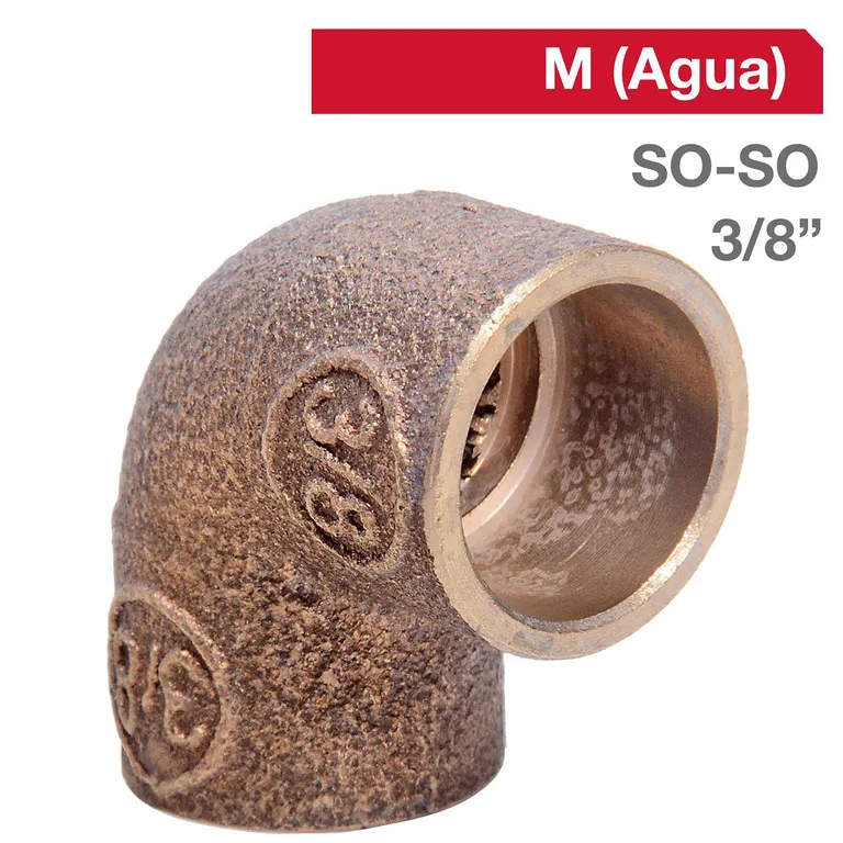 STRETTO - Codo Bronce SO/SO 3/8" 1u | Ofertitas