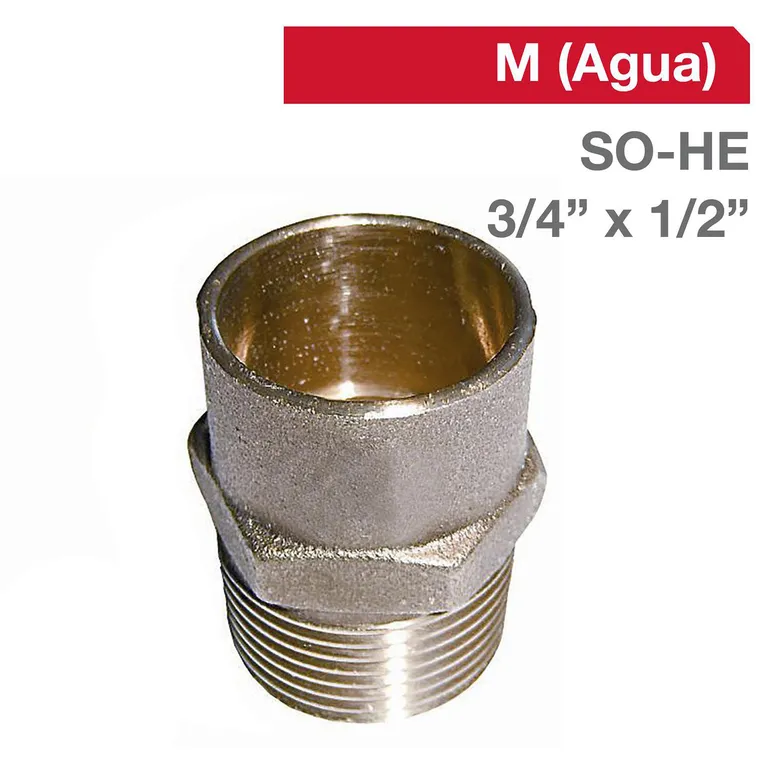 STRETTO - Terminal Bronce SO/HE 3/4" x 1/2" 1u | Ofertitas
