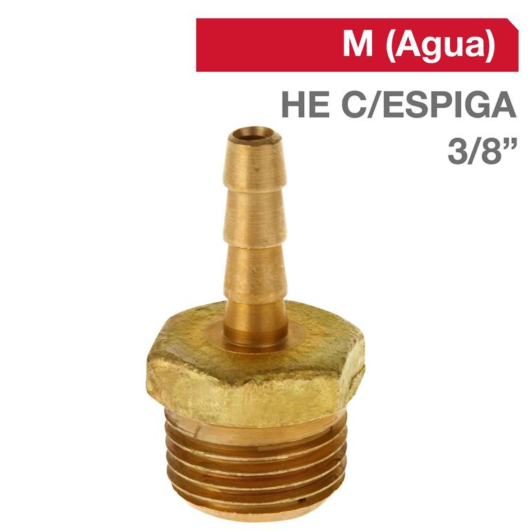 GRIFESA - Cachimba Bronce HE C/ESPIGA 3/8" x 3/8" 1u | Ofertitas
