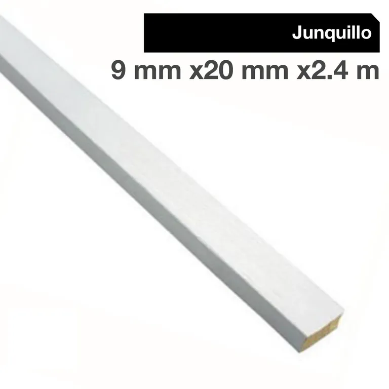 MAFORSA - Junquillo MDF Blanco 9 mm 2x240 cm | Ofertitas