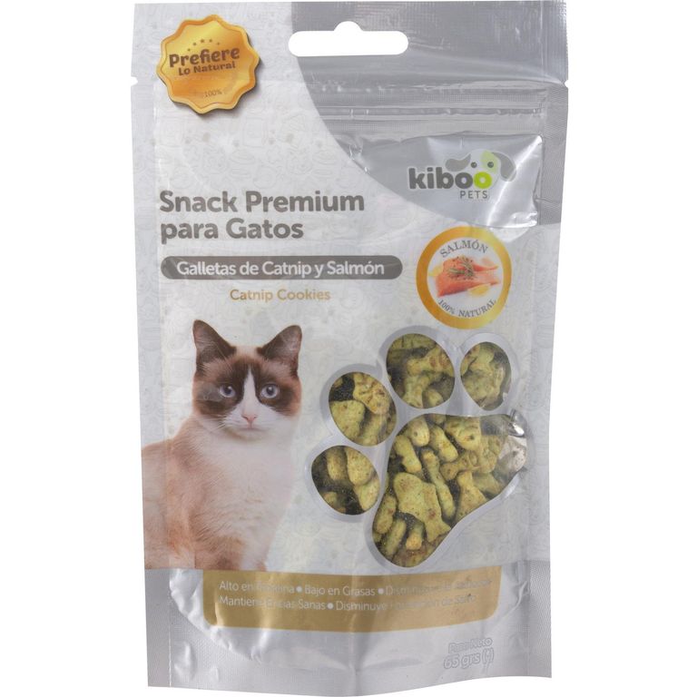 KIBOO PETS - Snack Galleta para Gato Todas las edades Salmón 65 gr ...