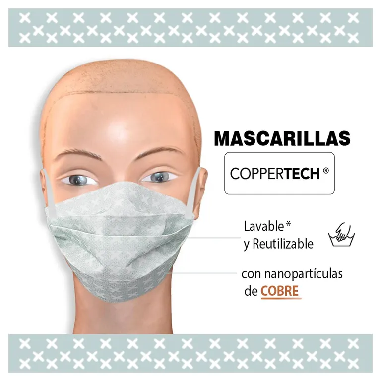 VIA DECO - Set 2 Mascarillas Reutilizables Nano Adulto | Ofertitas