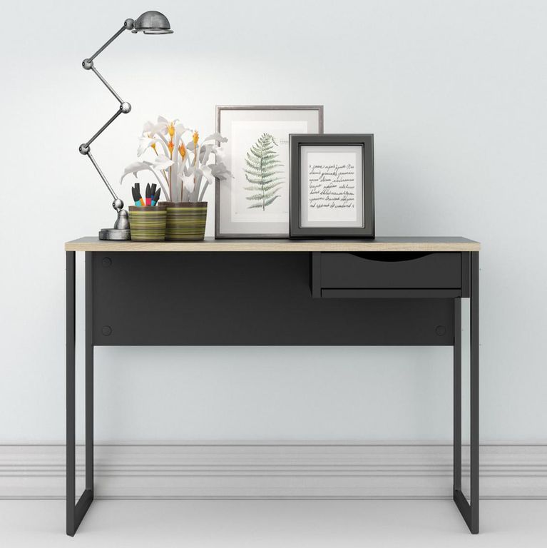 TVILUM - Escritorio Function 110x76x48 cm Negro | Ofertitas