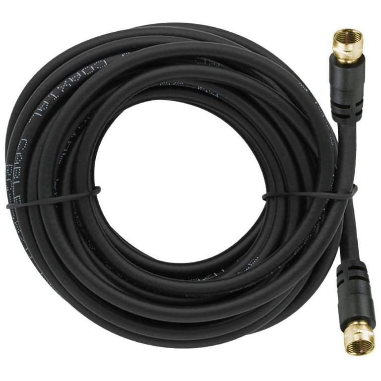 MACROTEL - Cable coaxial c/term f negro 15 m | Ofertitas