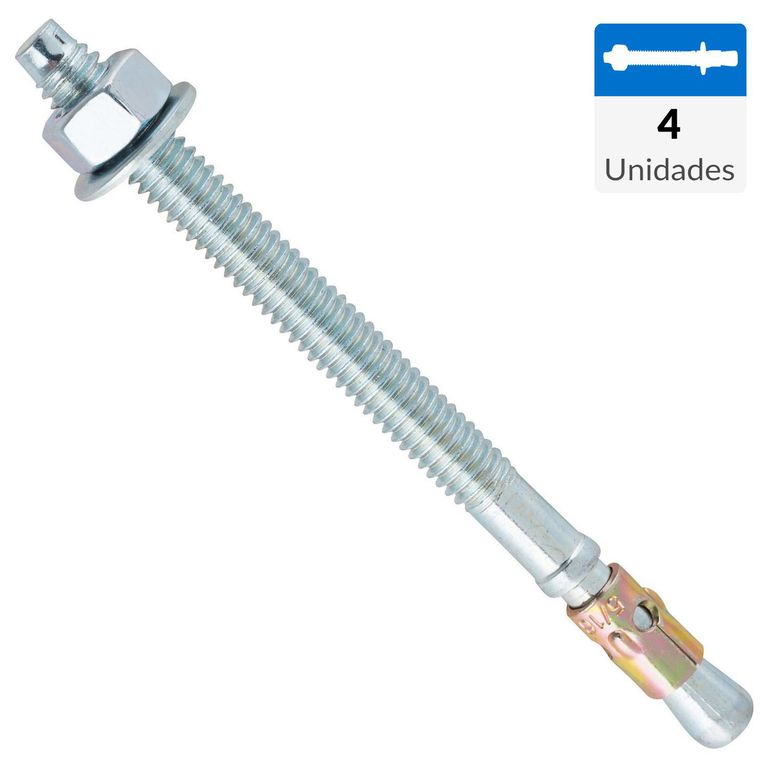 Perno anclaje 3/8 x 5 4 unidades