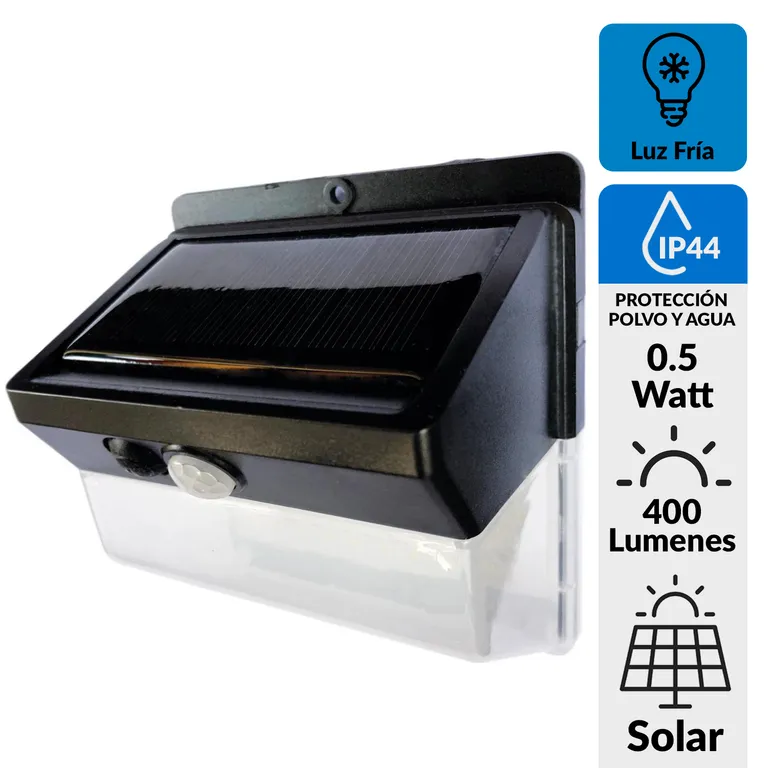PARKSOLAR - Apliqué Exterior con Sensor de Movimiento 0.5 W IP 44 400 ...