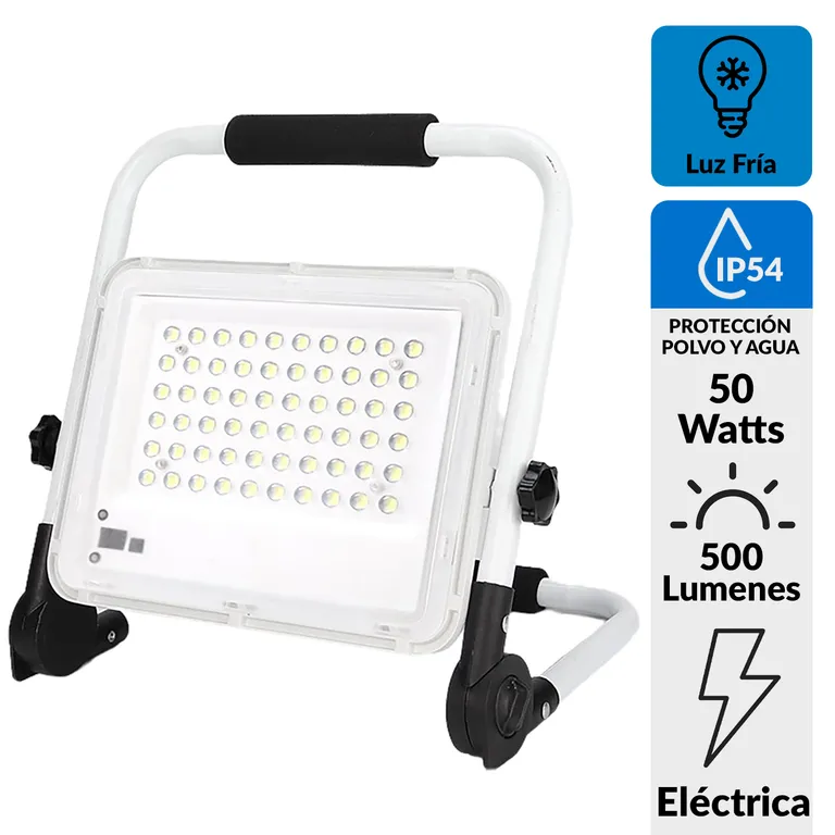 HALUX - Luz de Trabajo con Sensor 50 W IP 54 500 lm Luz Fría | Ofertitas