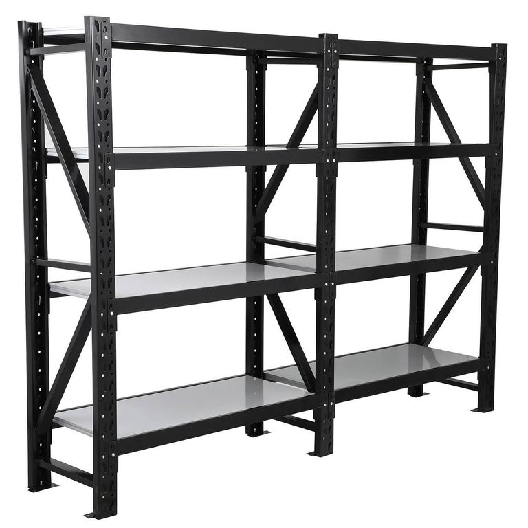 AUTORODEC - Estante Auto-P 8 Nivel(es) 232x180x50 cm Negro | Ofertitas